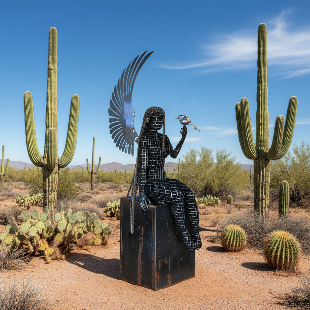 "Sitting Angel" by John Benedict – Ian Russell Gallery