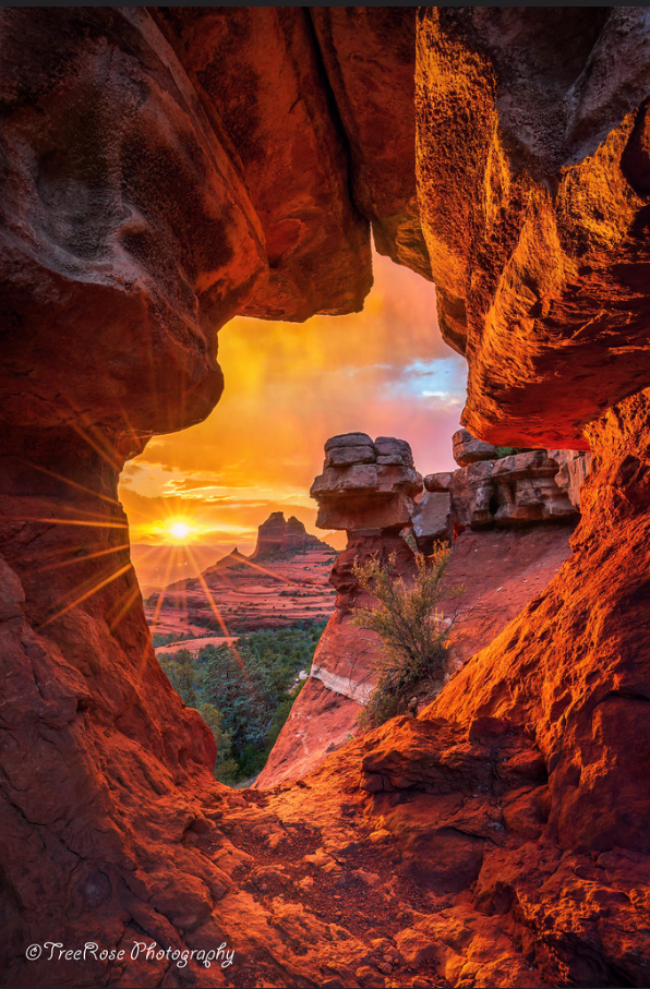 Sunset Window in Sedona – Ian Russell Gallery
