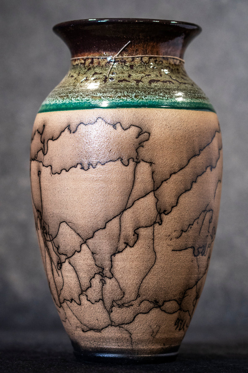Large Vase- Green Glaze – Ian Russell Gallery